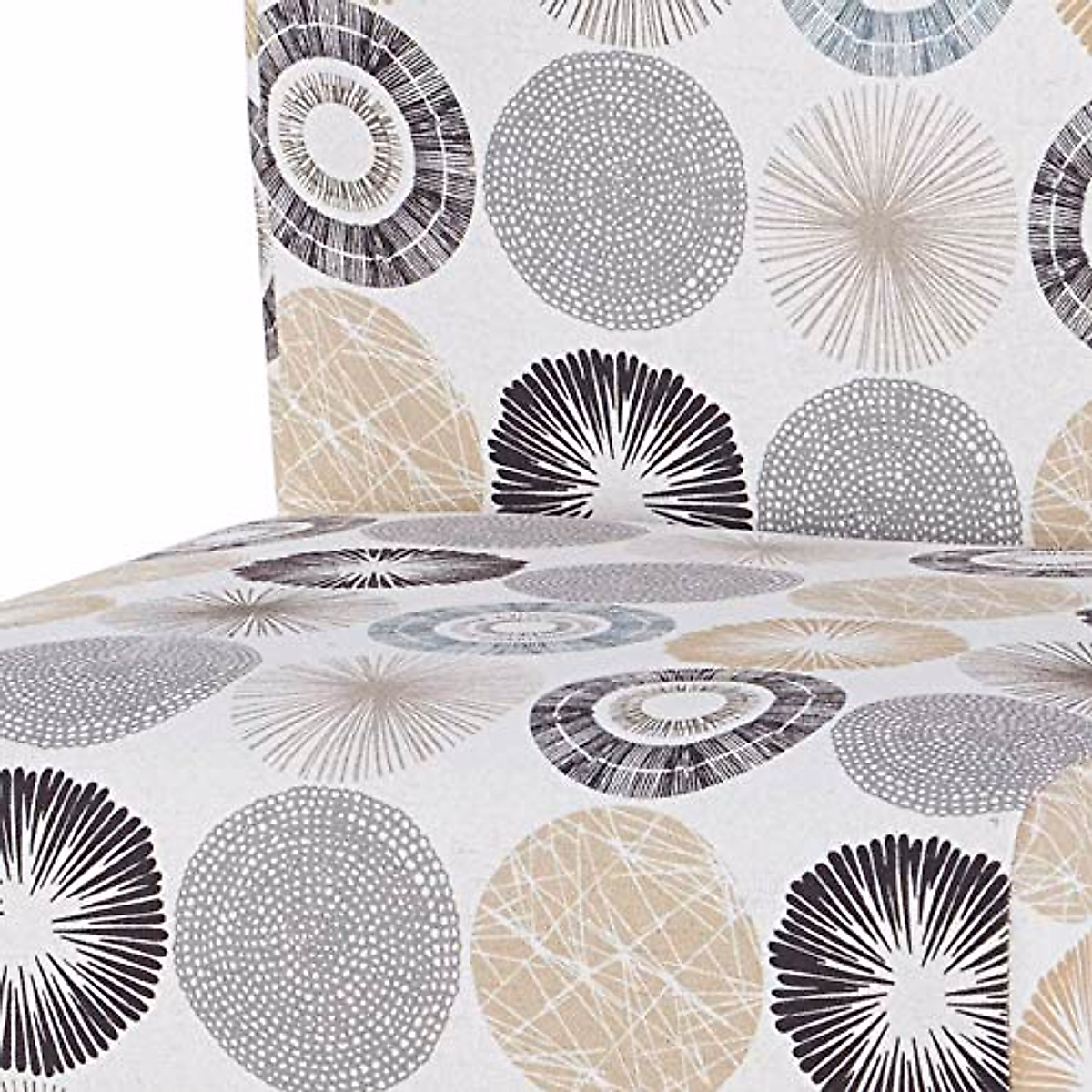Signature Design by Ashley - Triptis Accent Chair - Casual - Tan/Gray - Geometric Circles