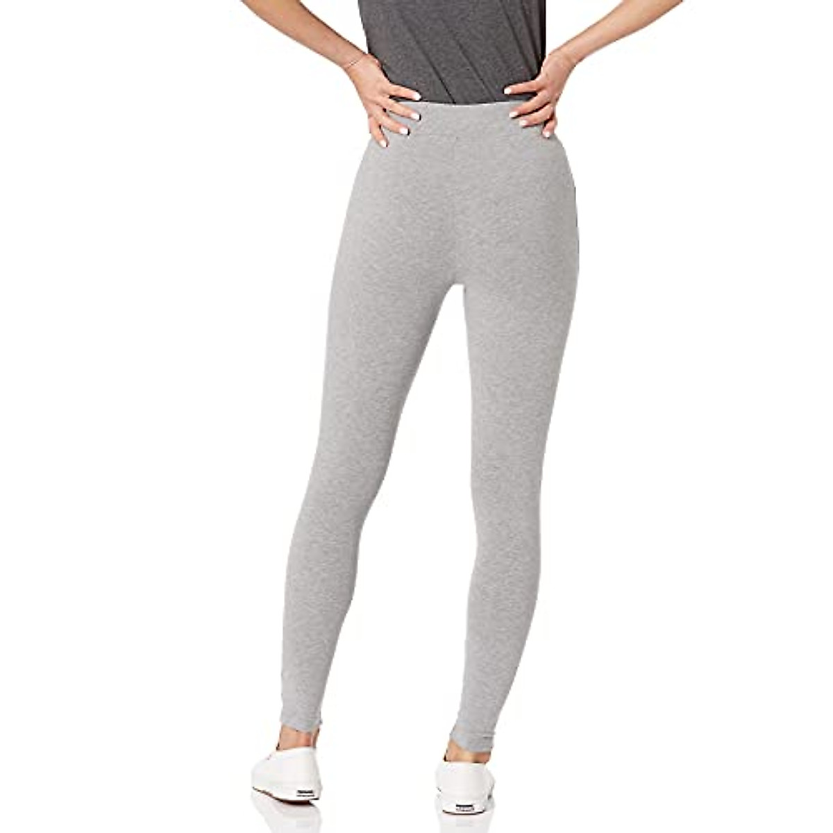 Amazon Essentials Soft Leggings for Women, Grey Heather Color, Medium