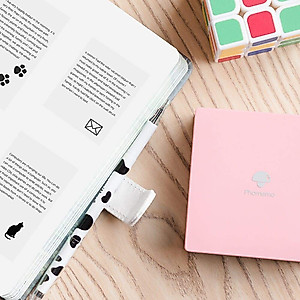 Phomemo M02 Pro Mini Thermal Printer- Bluetooth Photo Printer with 3 Rolls Transparent Sticker Paper, Compatible with iOS + Android for Plan Journal, Study Notes, Art Creation, Work, Gift, Pink