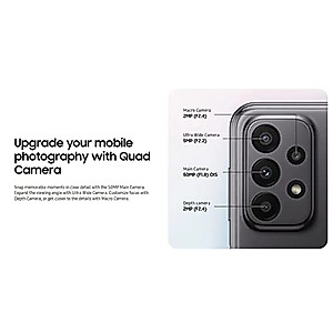 Samsung Galaxy A23 (SM-A235M/DS) Dual SIM,128 GB 4GB RAM, Factory Unlocked GSM, International Version - No Warranty - (Black)