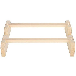 Velaurs 15.7 x 4.7 x 3.1in Square Pole Safe Wooden Hens Roosting Stand, Large Bird Stand, for Pet Chicken Large Bird