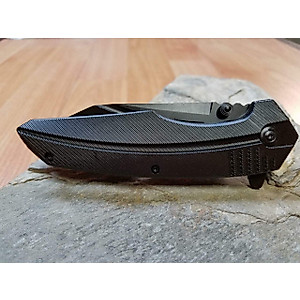 Mtech Xtreme 8" Stainless Steel Open Folding Pocket Knife Black Serrated Edc A813bs Outdoor Survival Hunting Knife for Camping by Survival Steel