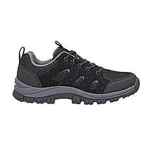 CUSHIONAIRE Women's Brig low top hiking boot, Black M 9