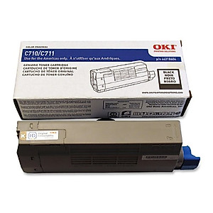 Okidata 44318604 C711 Toner Cartridge (Black) in Retail Packaging