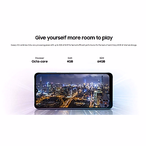 Samsung Galaxy A12 (32GB, 3GB) 6.5" HD+, Android 11, 5000mAh Battery, 4G Volte T-Mobile Unlocked A125U (w/ 64GB SD, Black)