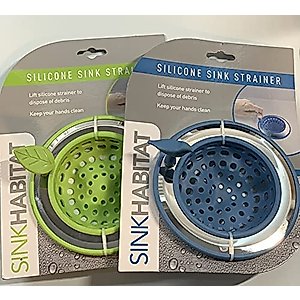 Sink Habitat Silicone Sink Strainer (1 Piece), Blue Bird