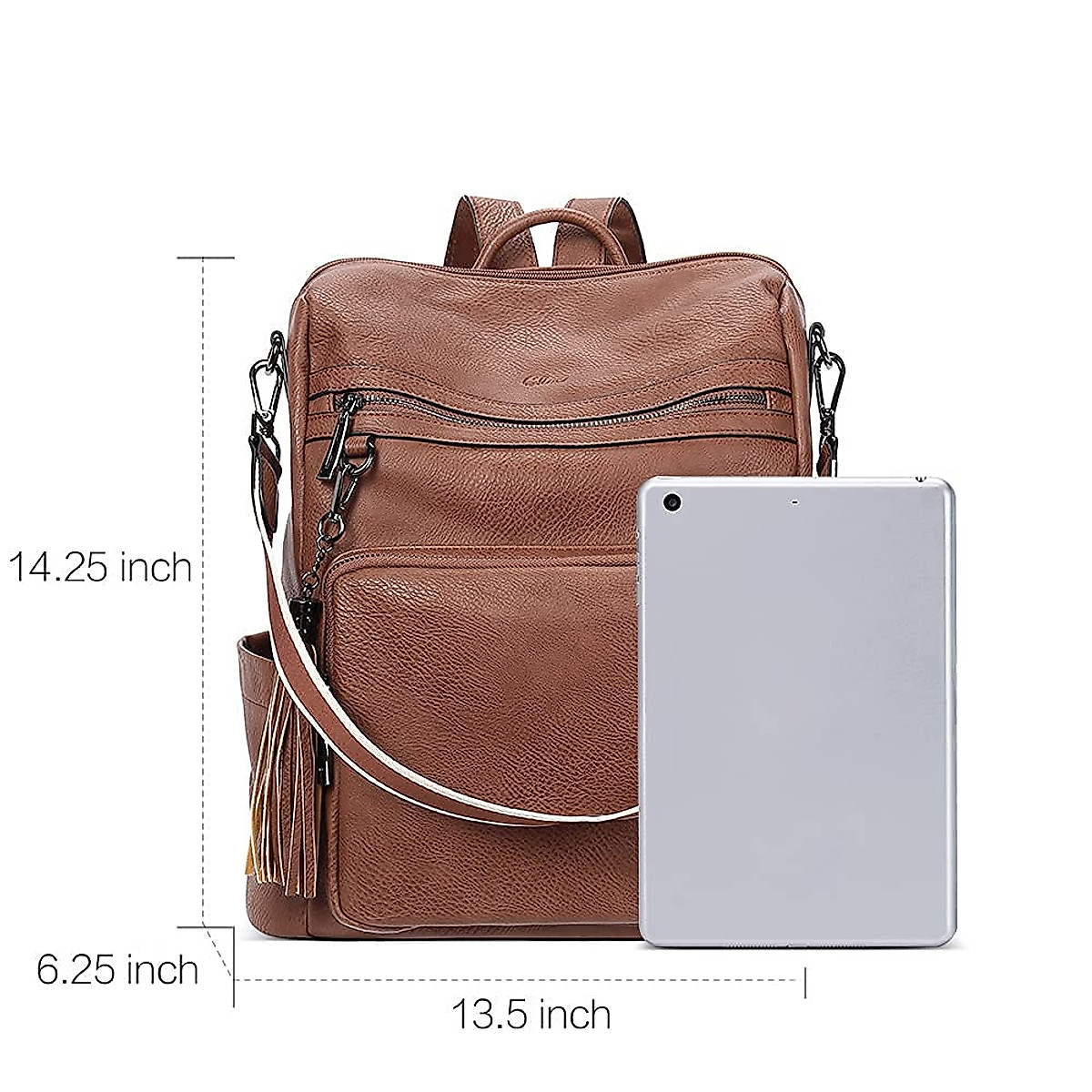 CLUCI Backpack Purse Bundles with Women Wallet