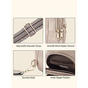 Telena Sling Bag for Women Crossbody Fanny Packs for Women Leather Sling Chest Bag with Adjustable Strap Cloud Grey