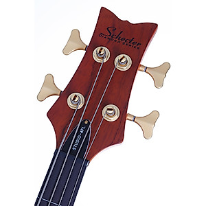 Schecter Stiletto Studio-4 Fretless Electric Bass Honey Satin (HSN)Left Handed