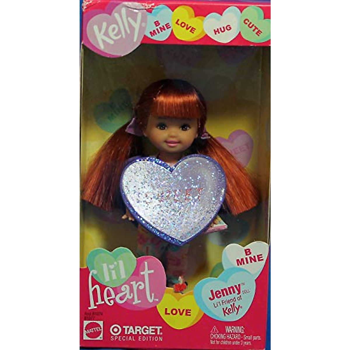 Mattel Valentines Kelly Barbie Doll Lil' Heart Redhead Jenny Sweet
