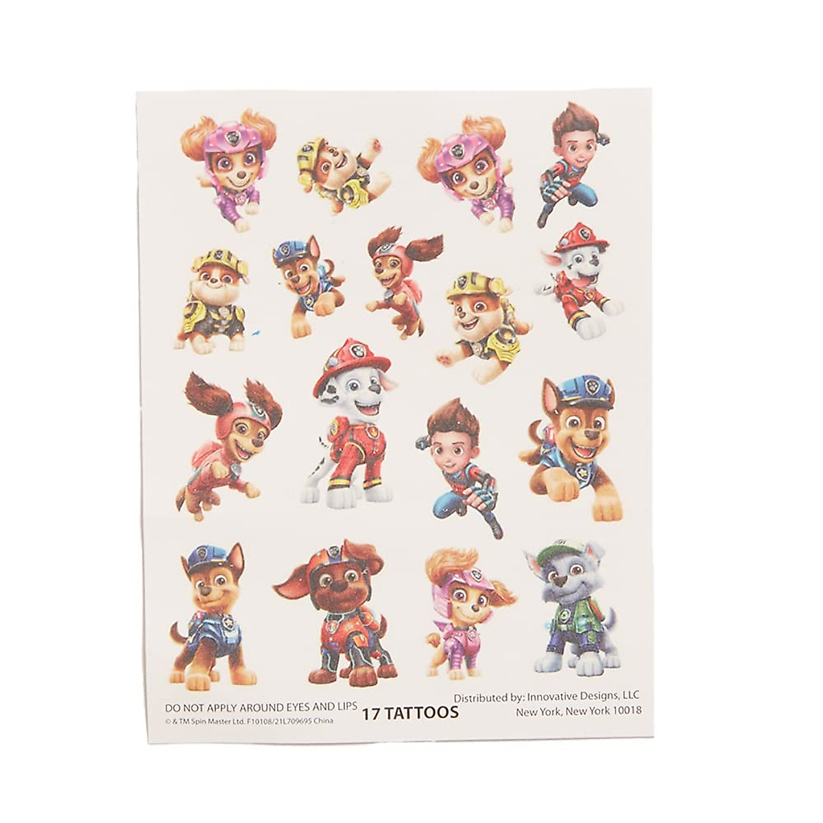 Innovative Designs Nickelodeon Paw Patrol The Movie Deluxe Activity Set with Carrying Tin, Coloring Sheets, Tattoos, Stickers, & Art Supplies