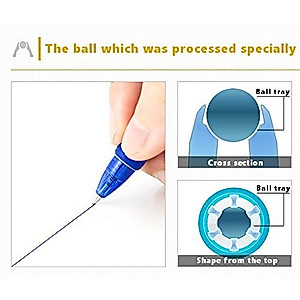 Pilot Acroball M Retractable Advanced Ink Ball Point Pens, Extra Fine Point 0.5mm, Black Ink, 4-Pack, Sticky Notes Value Set