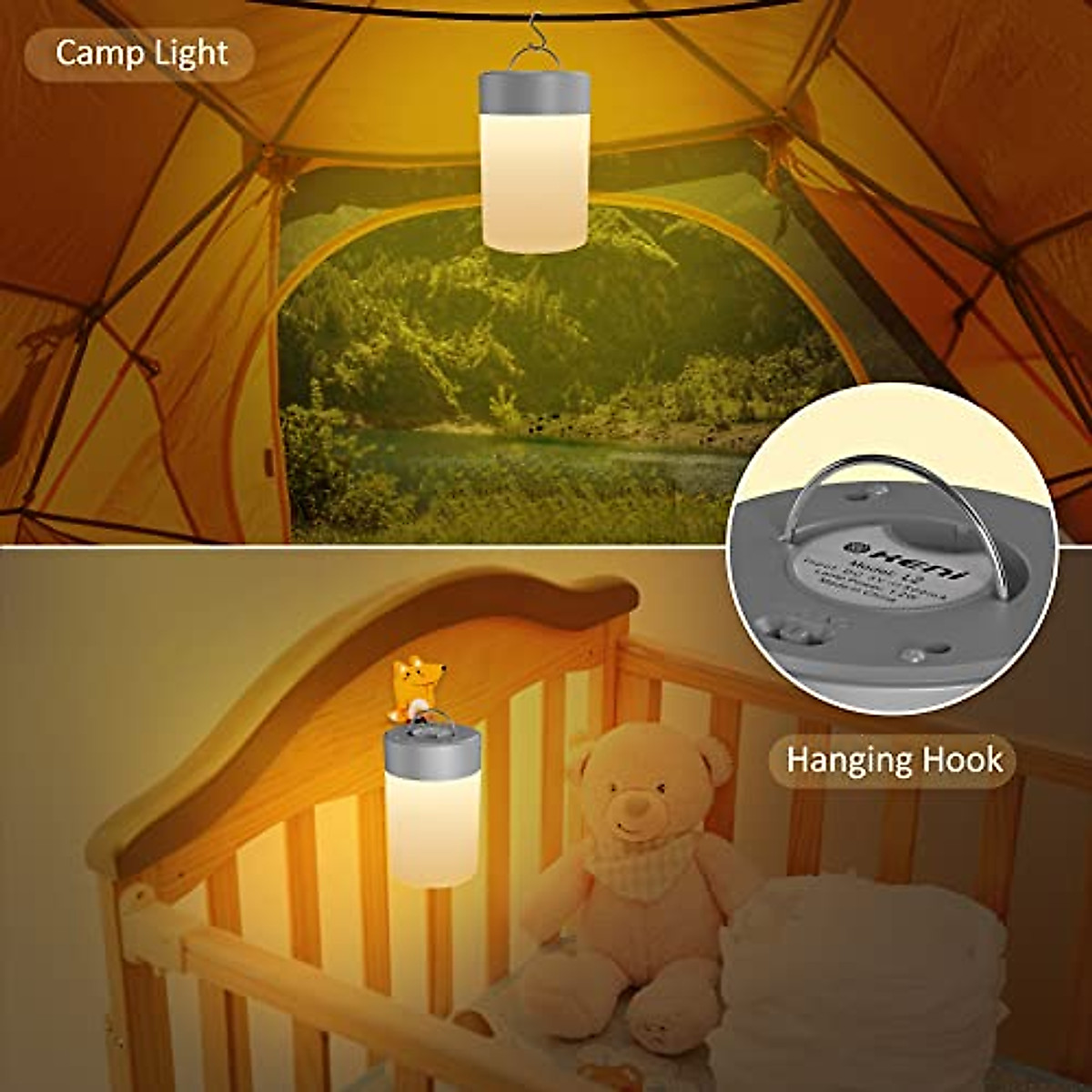 G Keni Nursery Night Light for Kids, Touch Small Lamps for Bedroom, Nursery Lamp for Breastfeeding, Battery Powered Nightlight, Dimmable LED Night Light, Baby Night Light Lamp, Soft Eye Caring