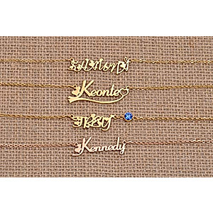 MoShelly Girls Name Necklace Customized Personalized Cobi