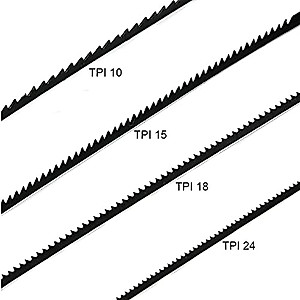 FOXBC 5-Inch Scroll Saw Blade Pin End Replacement for Wen 3921 3923, Dremel, Craftsman, Penn State, Delta, Ryobi and All 15in.and 16in.Scroll Saw For Wood, High Carbon Steel - 48 Pack