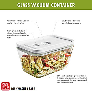 ZWILLING Fresh & Save 2-Piece Medium Glass Airtight Food Storage Container, Meal Prep Container