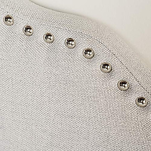 Christopher Knight Home Austell Fabric Headboard, Queen / Full, Light Grey