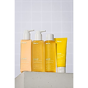 Clear Collective Gentle Milky Cleanser from Hero Cosmetics - Gentle Pore-Clarifying Cleanser for Sensitive, Blemish-Prone Skin with PHA, Colloidal Oatmeal, and Jojoba + Ceramides - Dermatologist Tested and Vegan-Friendly (5.4 fl oz)