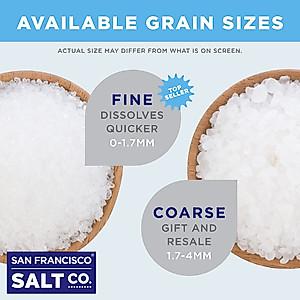 Minera Dead Sea Salt, 100% Pure & Natural, 5 lbs. Fine Grain (0-1.7 mm) Bulk Bag, Easily Dissolving Dead Sea Salts for Soaking & Bathing, Skin Nourishing Fine Sea Salt, Unscented