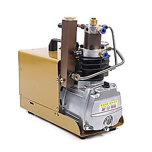 CNCEST 110V High Pressure Electric PCP Air Compressor 30MPa 4500PSI Diving Pump, Water Cooling, 130L/min Air Output, 2800r/min Motor speed