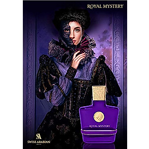Swiss Arabian Royal Mystery - Luxury Products From Dubai - Long Lasting And Addictive Personal EDP Spray Fragrance - A Seductive, Signature Aroma - The Luxurious Scent Of Arabia - 3.4 Oz