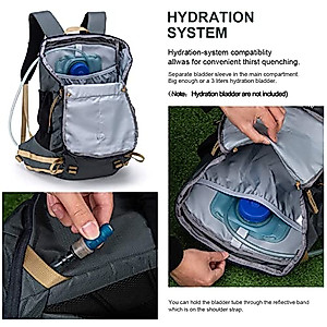 MOUNTAINTOP Hiking Backpack 35L Outdoor Travel Camping Day Pack with Rain Cover for Men Women