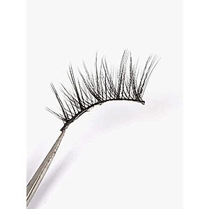 GMAGICTOBO Natural Half Lashes Short False Eyelashes Wispy Lashes Pack Cat Eye 3D Faux Mink Lashes 7 Pairs Multipack