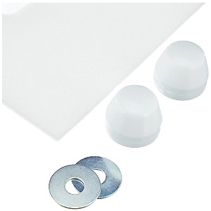 Sanit Soundproofing Kit for Wall-Hung Toilets and Bidets, Set of 1, White, 16.002.00 0000