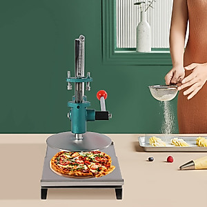 Manual Pizza Dough Press Machine, Soft Rolls Height Adjustable Dough Pastry Presser Stainless Steel Pasta Maker Pizza Express Dough Sheeter Commercial Dough Sheeter (7.9in（20cm）)