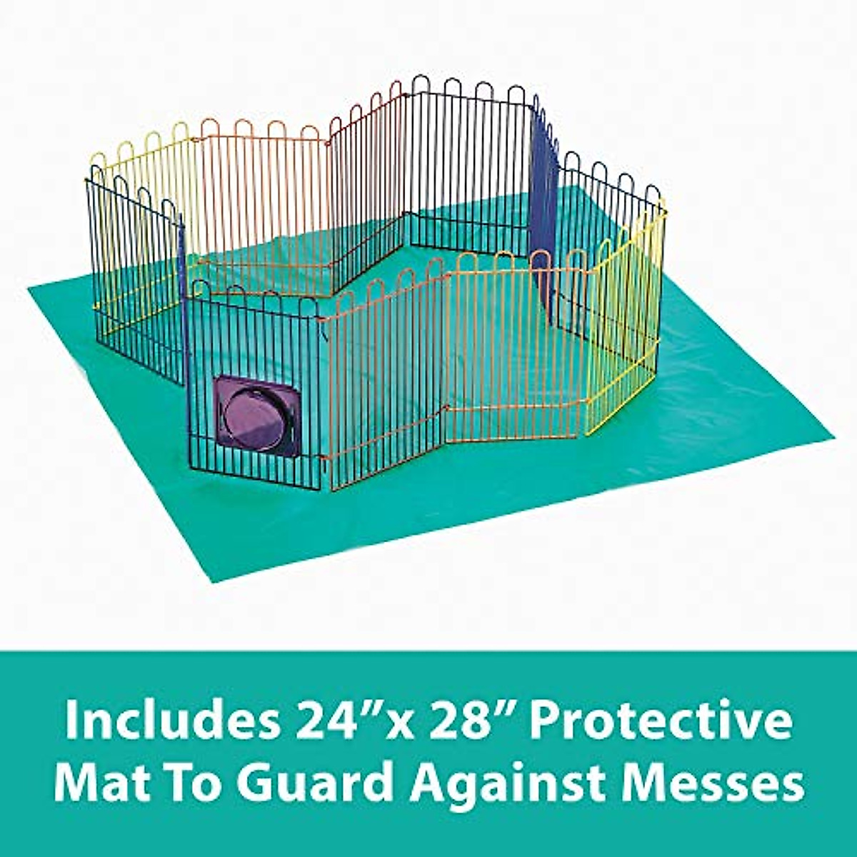 Kaytee CritterTrail Playpen with Mat for Pet Gerbils, Hamsters or Mice