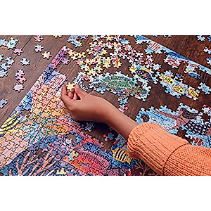 eeBoo: Piece and Love Coral Reef 1000 Piece Square Adult Jigsaw Puzzle, Puzzle for Adults and Families, Glossy, Sturdy Pieces and Minimal Puzzle Dust