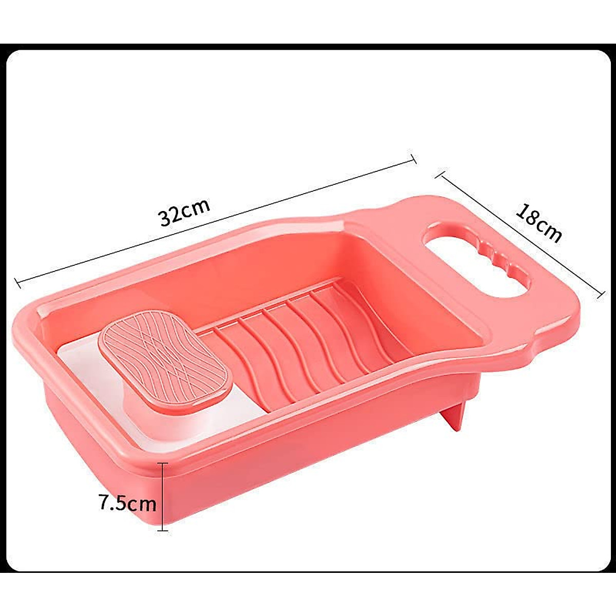 NANHAN Portable Mini Washboard, Plastic Washboard for Personal Underwear Socks, for Hand Washing Clothes and Small Delicate Articles…