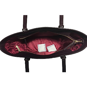 Kate Spade Laurel Way Small Dally Leather Tote Bag Mahogany Wine