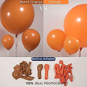 Kozee Burnt orange Balloons different Sizes 105Pack 18/12/10/5 inch dark orange balloon for Fall Wedding garland Pumpkin Festival Halloween Decorations