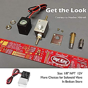 Beduan 2 Way Normally Closed AC 110V Electric Solenoid Air Valve 1/4" NPT