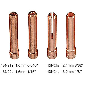 Zinger 37pcs TIG Welding Torch Gas Lens Kit Accessories for DB SR WP 9 20 25 Tig Welding Torch,with #10 Pyrex Cup+Alumina Nozzle+Collet+Gas Lens Collets Body +Cup Gasket etc