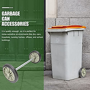 1 Set Trash Garbage bin Wheels Replacement Can Replacement Wheels Garbage Bin Wheel Wastebasket Pulley Wheel Replacement Parts 18*2.5CM/7*0.98in