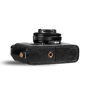 MegaGear Ever Ready Genuine Leather Camera Half Case Compatible with Fujifilm X Series X-E4, Black (MG1981)