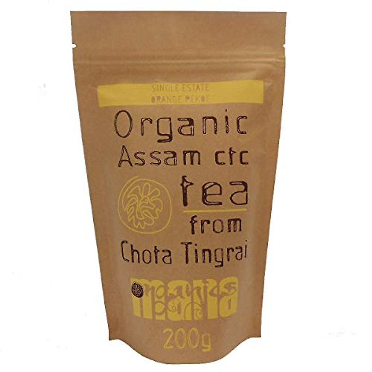 Organic Assam Tea by Mana Organics - a Strong Tea that Pairs Great with Milk. AKA an Organic Black Tea Assam made CTC Tea style.