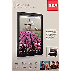 RCA Maven Pro11.6-inch 32GB Tablet with Detachable Keyboard, Black (Quad Core 32GB,1GB RAM, HDMI, Bluetooth, WiFi, Android 6.0 M