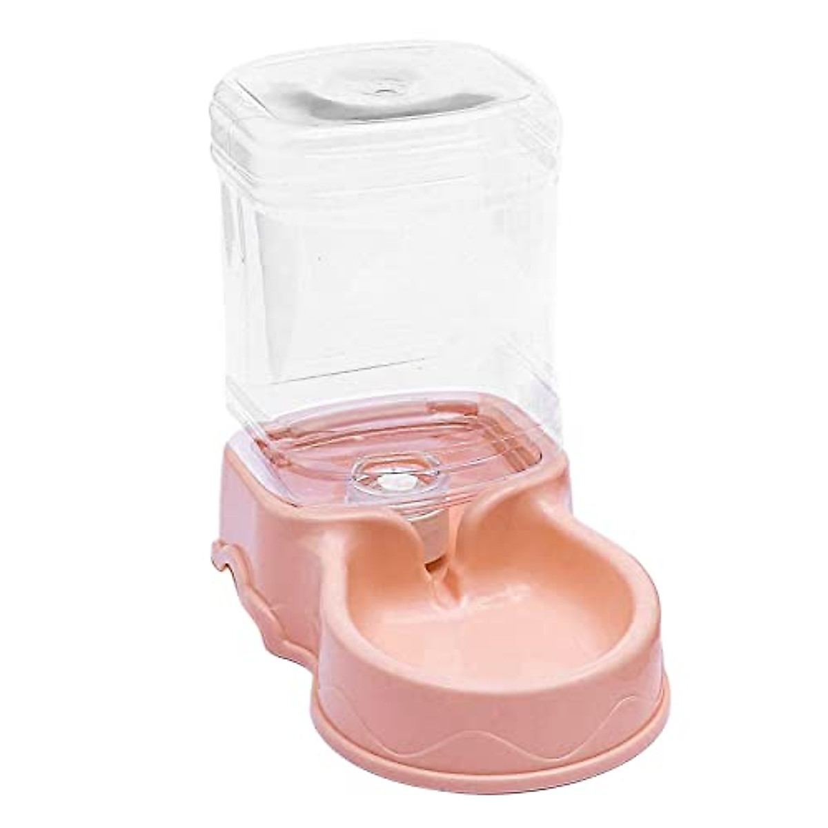 gazechimp Automatic Pet Feeder Water Dispenser Feeding Bowls Dish for Small Medium Large Dog Pets Kitten Big Capacity 3.5L, Pink Water Feeder