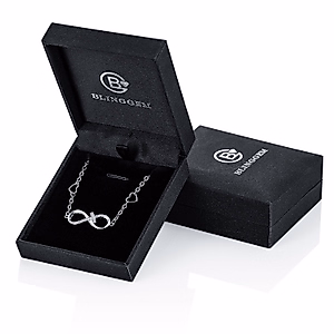 BlingGem Bracelet for Women Infinity Cross 925 Sterling Silver Cubic Zirconia Religious Cross Infinity Love Charm Bracelet Birthday Jewelry Gifts for Women Wife