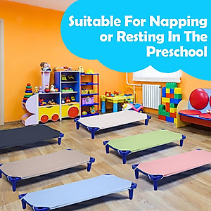 Mixweer 18 Pack Daycare Cot Sheet for Toddler Preschool Standard Daycare Natural Cotton Crib Sheets Breathable Poly Cotton Blend Cot Sheet Children's Naptime Cot Sheet for Boys and Girls, 51 x 23 Inch