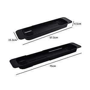 YEBDD Bath Tray Bathtub Shelf Bathroom Organizer Holder Tub Rack Soap Extending Extendable Book
