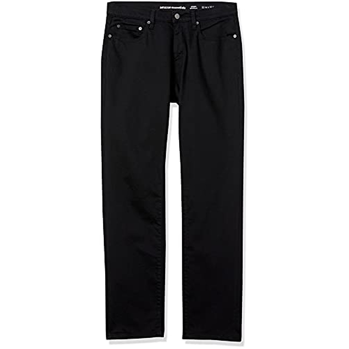 Amazon Essentials Men's Athletic-Fit Stretch Jean, Black, 42W x 30L