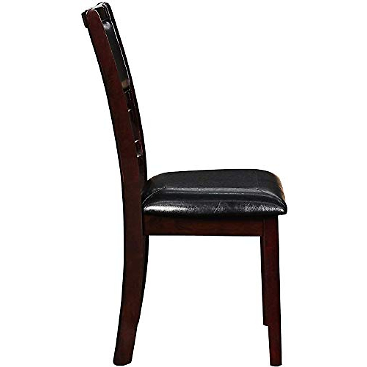 New Classic Furniture Gia 5-Piece Round Dining Set with 1 Dining Table and 4 Chairs, 47-Inch, Ebony