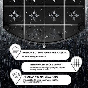 JZVXX Under sink organizers and storage, Bathroom kitchen cabinet organizer, Anti Rust- Hydrophobic design- Extra large volume- Black(zwj-hs-1)