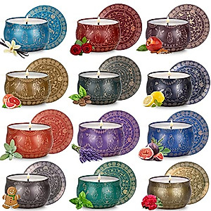 12 Pack Constellation Scented Candles, 30oz 240H Burning Long Lasting Bulk Candles Gifts for Women, Soy Candles for Home Scented, Unique Aromatherapy Set Ideal Gifts Housewarming for Friends