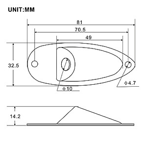 MAXCHEER Guitar Input Jack Socket Plate Output Loaded Boat Style 1/4 Inch with Screws for Fender Stratocaster Strat St Mono Electric Guitar for Electric Guitar Replacement Parts (Chrome)