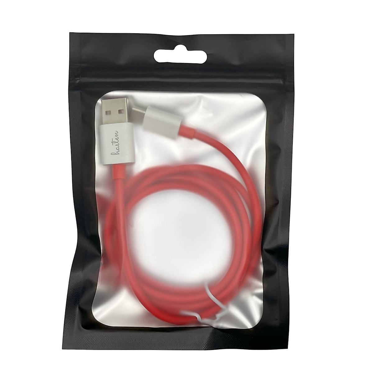USB-A to Type-C 120w (max) Fast Charging Cable, 4 Feet (1.2 Meters) - 1Pack RED TPE